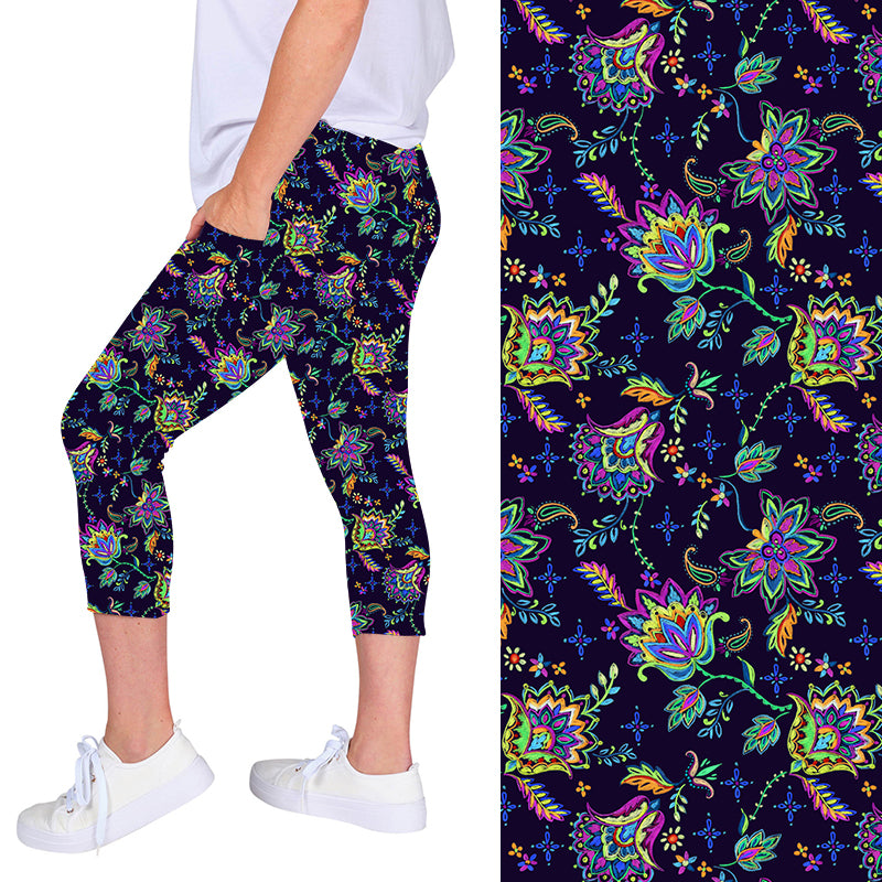 Paisley Electric Deluxe Pocket Capri – natopia